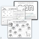 can Sight Word Worksheets - 14 Worksheets Included