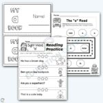 a Sight Word Worksheets - 24 Worksheets Included