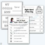 come Sight Word Worksheets - 15 Worksheets Included