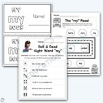 my Sight Word Worksheets - 14 Worksheets Included