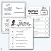 will Sight Word Worksheets - 15 Worksheets Included