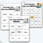 Sight Words Bingo Packet - Pre-primer to 3rd Grade & Fry's First 100!