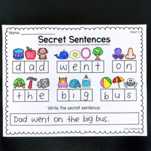 10 No Prep Sight Words Sentences Worksheets- Engaging Practice For 2023 ...