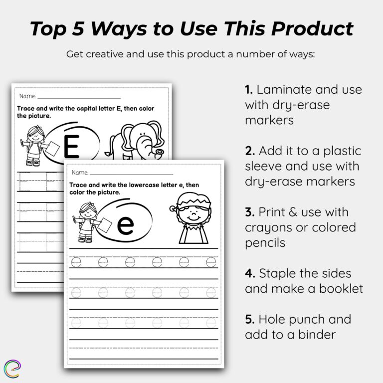 Alphabet Letters A-Z Handwriting Practice Worksheets - 52 Worksheets!