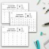 Alphabet Letters A-Z Single Letter Search - 52 Worksheets!