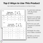 Alphabet Letters A-Z Single Letter Search - 52 Worksheets!