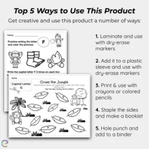 Alphabet Letters A-Z Uppercase Worksheets - 494 Worksheets!