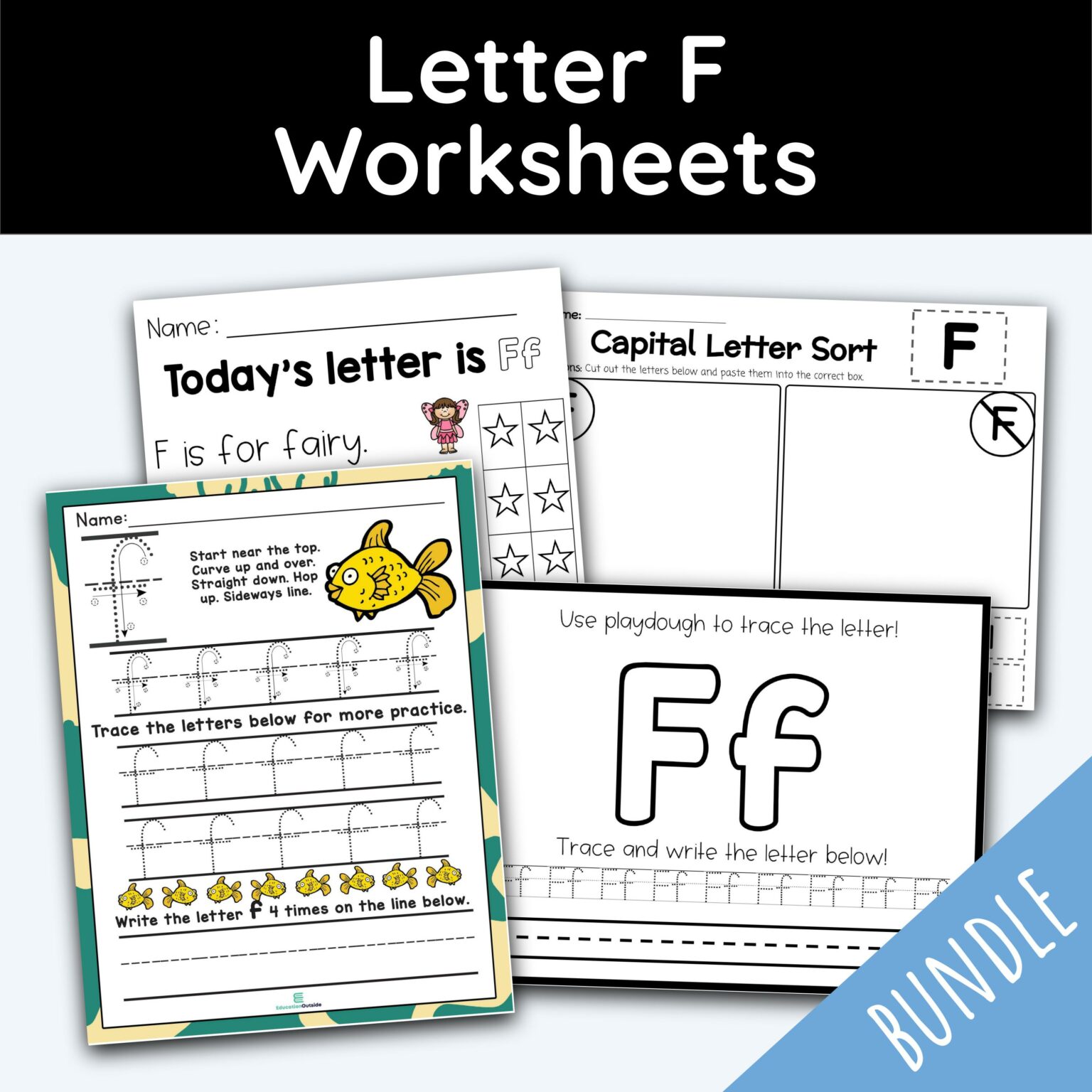 Letter F Worksheets - 42 Worksheets!