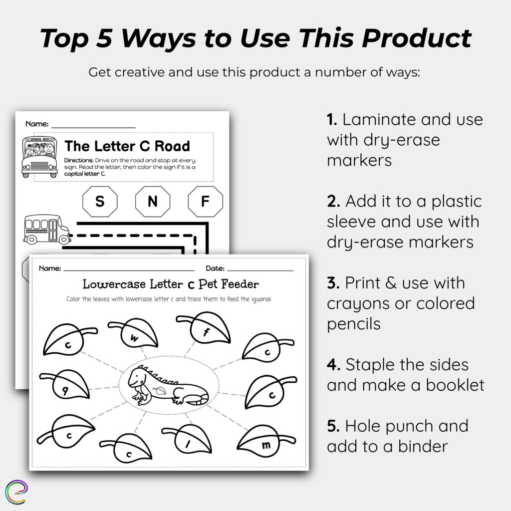 Letter C Worksheets - 42 Worksheets!