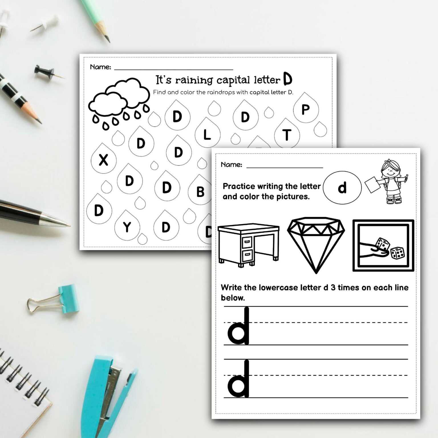 Letter D Worksheets - 42 Worksheets!