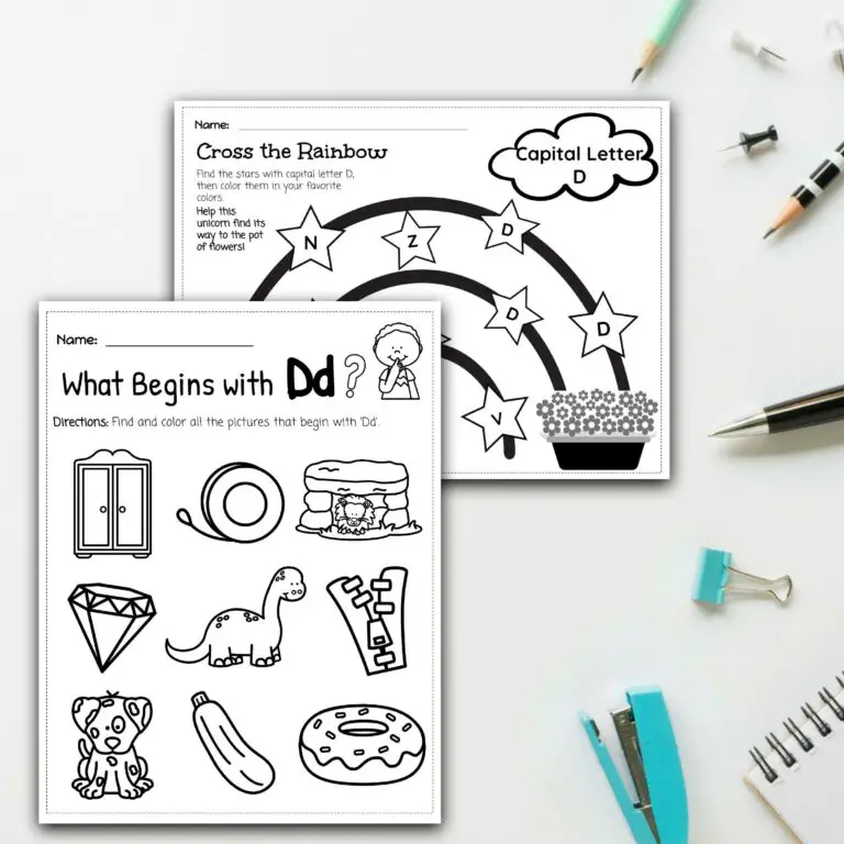 Letter D Worksheets - 42 Worksheets!