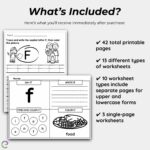 10 Fun & Fast Letter F Worksheets - Teaching Tools (2023) - Education ...
