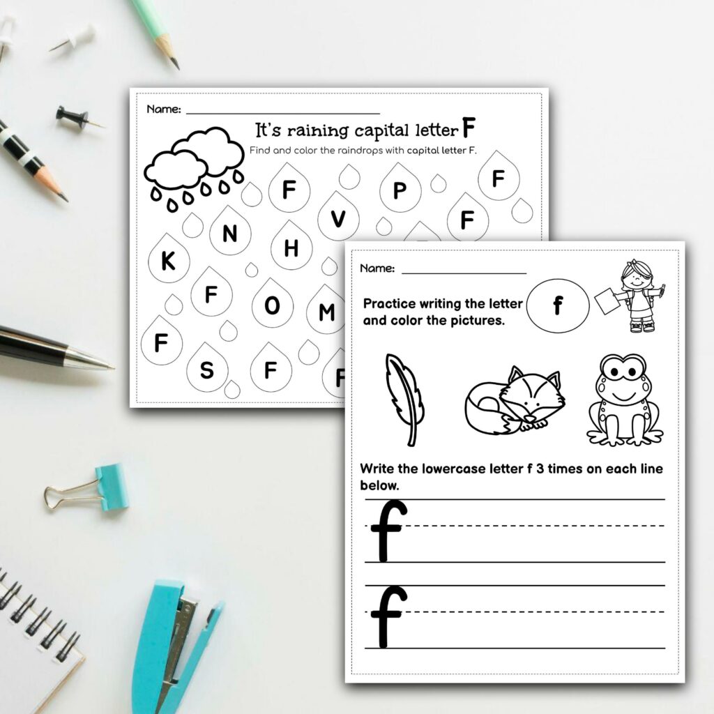Letter F Worksheets - 42 Worksheets!