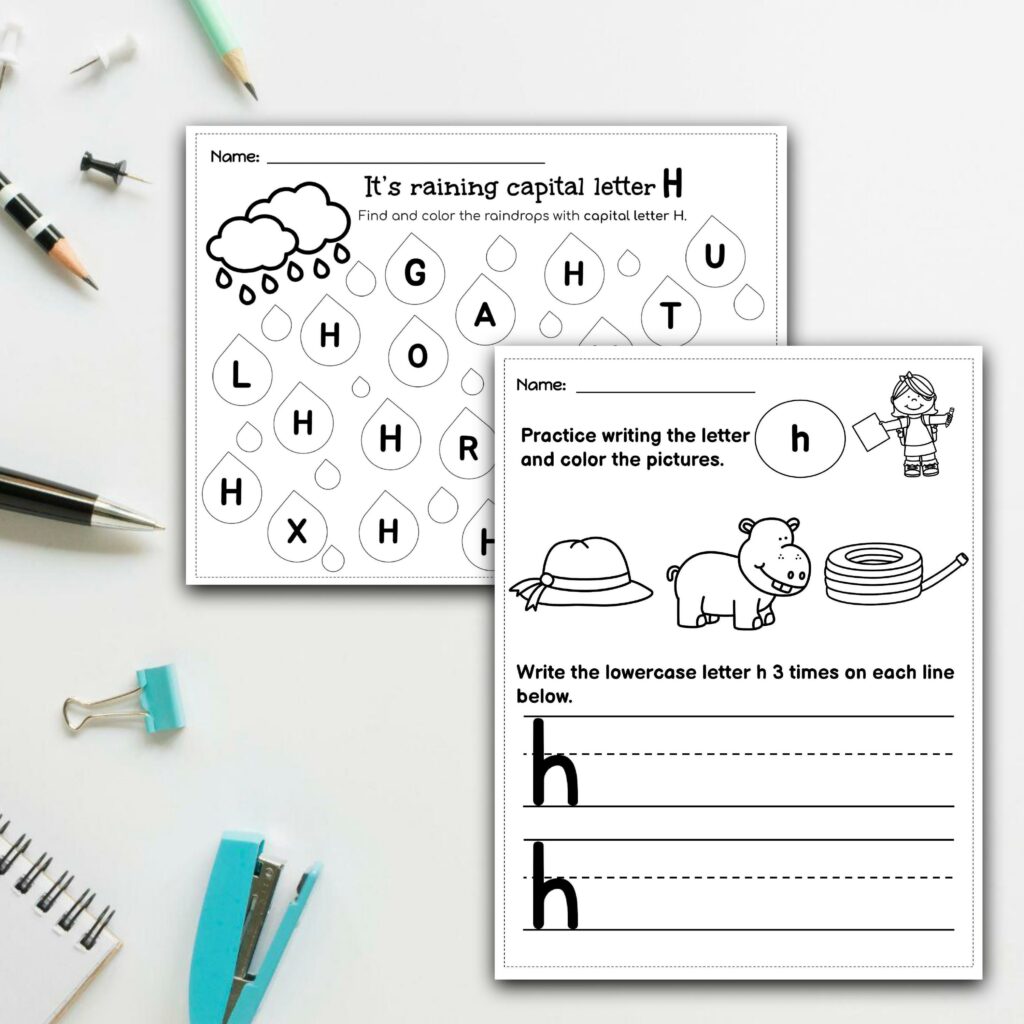 Letter H Worksheets - 42 Worksheets!