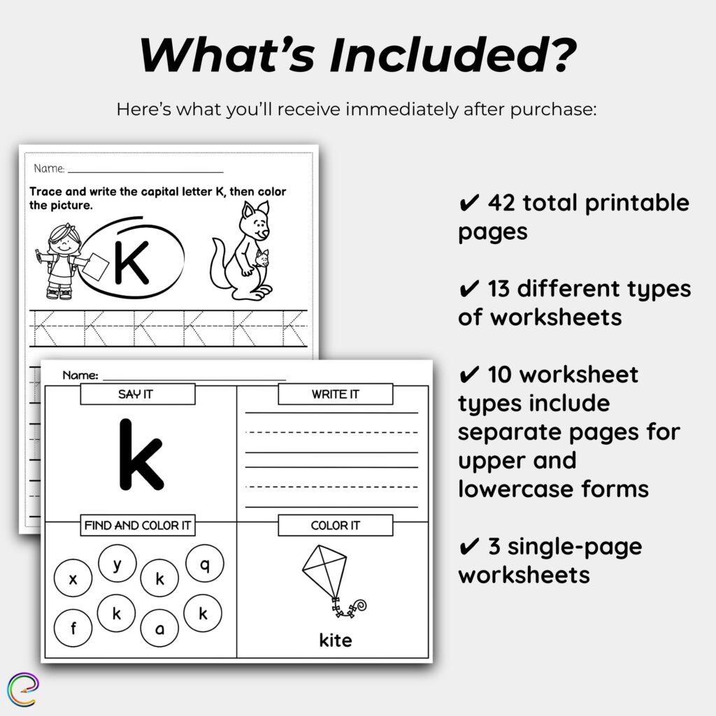 Letter K Worksheets - 42 Worksheets!