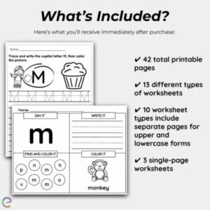 10 Exciting, Interactive Letter M Worksheets - For Student Success ...