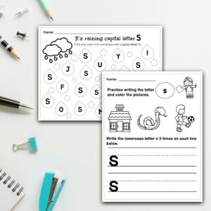 Letter S Worksheets - 42 Worksheets!