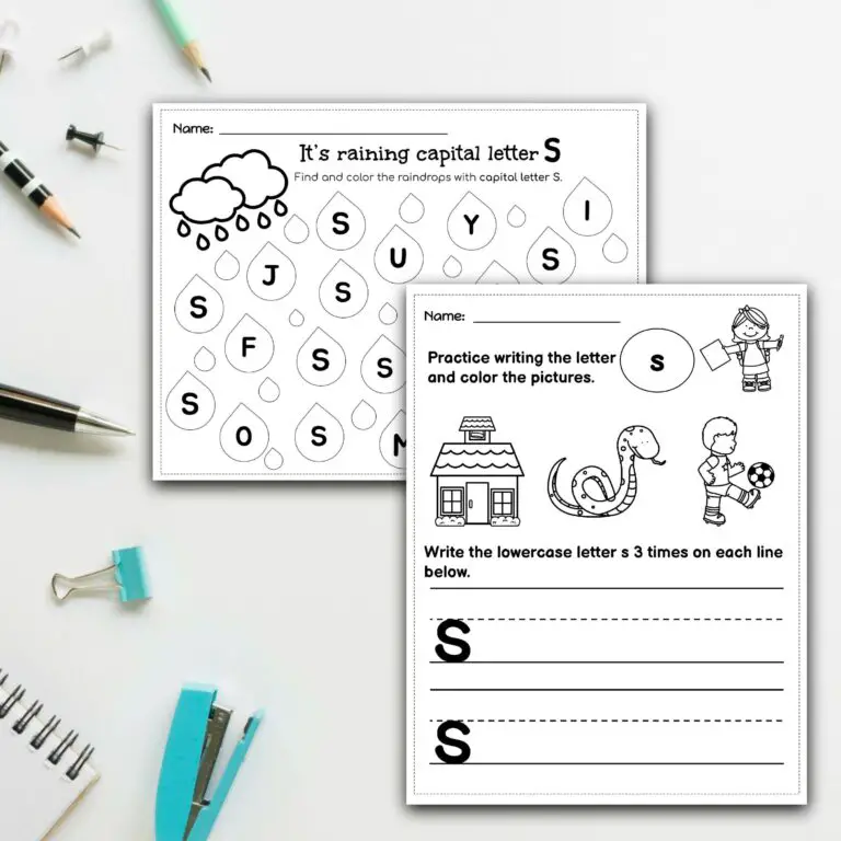 Letter S Worksheets - 42 Worksheets!