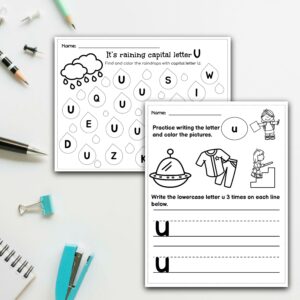 Letter U Worksheets - 42 Worksheets!