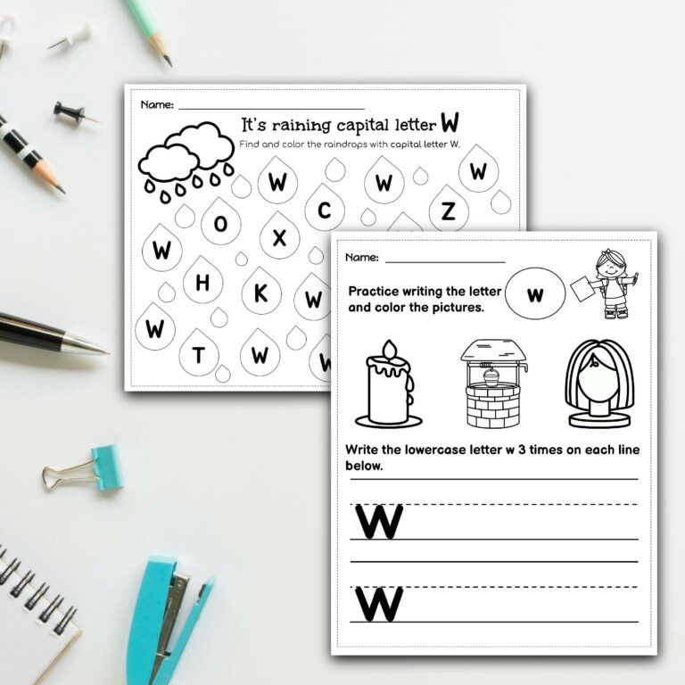 Letter W Worksheets - 42 Worksheets!