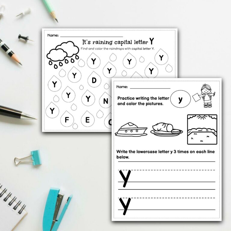 Letter Y Worksheets - 42 Worksheets!