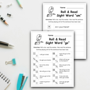 Roll a Sight Word Mega Bundle - 68 Worksheets!
