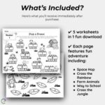 Number 1 Search Across The Path Worksheet