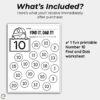 Number 10 Find and Dab Worksheet