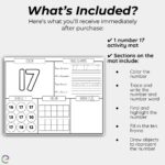 Number 17 Activity Mat