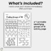 Number 18 Count and Color Groups Worksheet