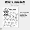 Number 20 Find and Dab Worksheet