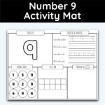 Number 9 Activity Mat