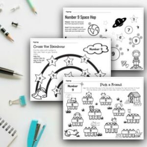 Number 9 Search Across The Path Worksheet