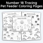 Number 18 Worksheets: Writing, Counting & Recognition for Preschool