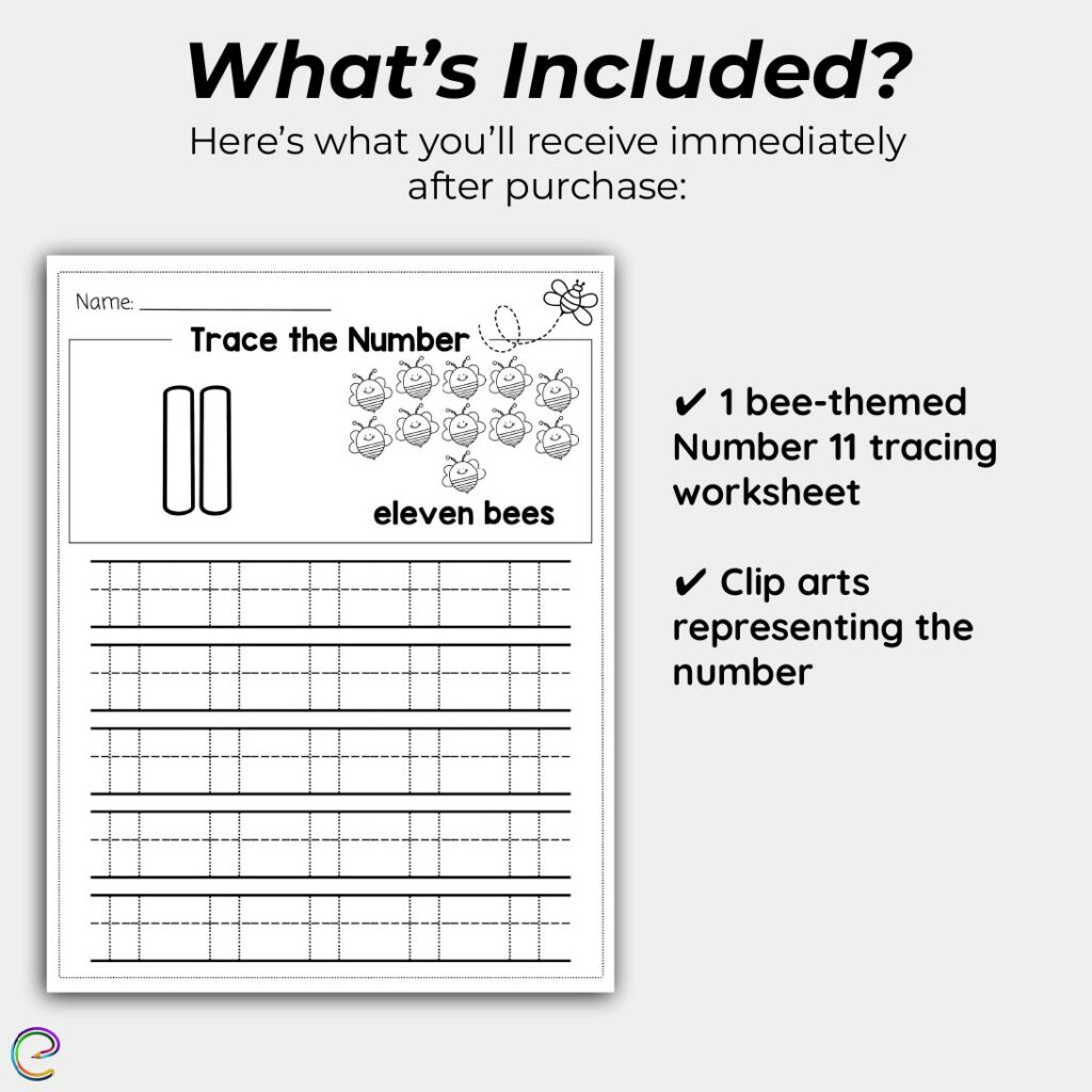 Number 11 Tracing - Number Tracing Worksheet