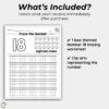 Number 18 Tracing - Number Tracing Worksheet