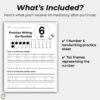 Number 6 Tracing - Number Handwriting Practice