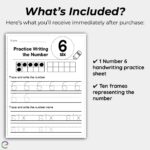 Number 6 Tracing - Number Handwriting Practice