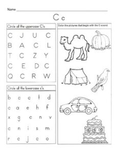10 Creative and Interactive Letter C Worksheets - Learning for Kids ...