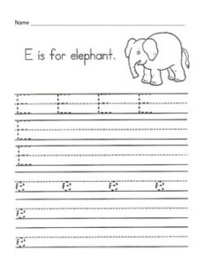 11 Helpful Letter E Worksheets - Teaching Tools (2023) - Education Outside