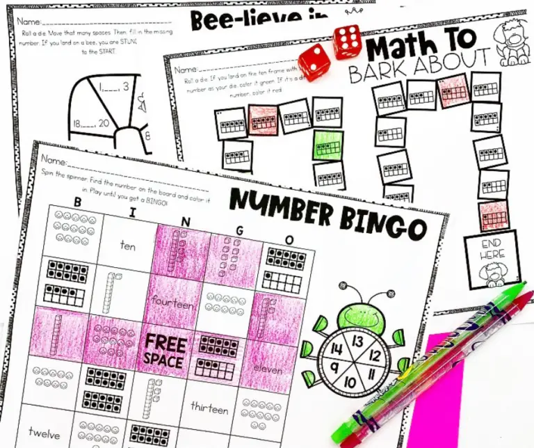 10 Great Number Sense Activities - Preschool and Kindergarten Skills ...