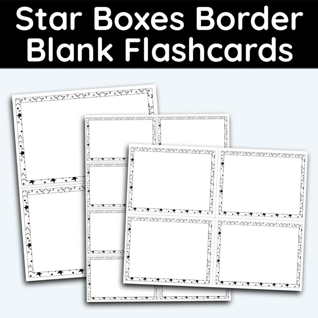 Stars Box Border - Flashcards