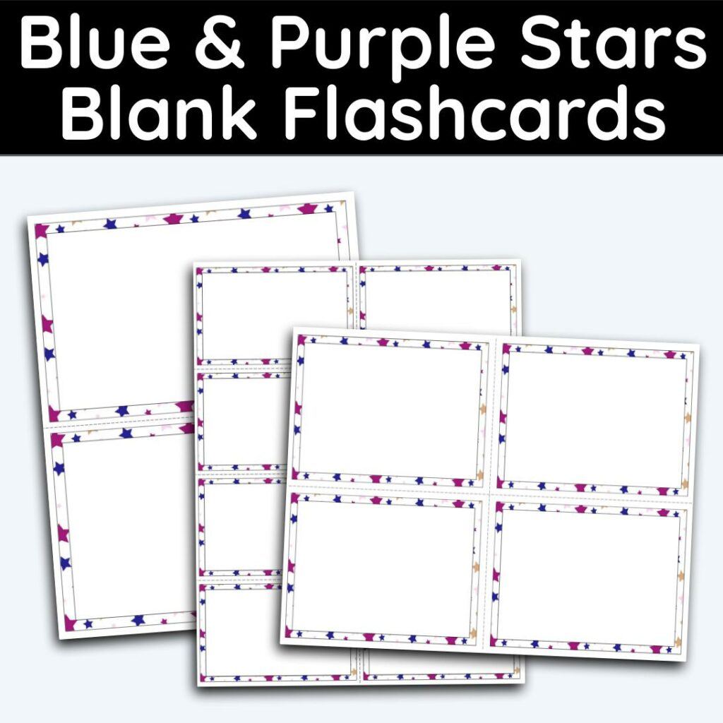 Multicolor Star Border - Flashcards