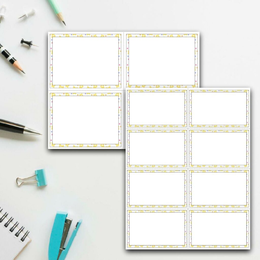 Stars Light Colors - Flashcards