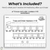 Trace and Order Numbers 1-10 Worksheet