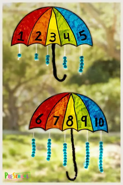 10 Rainy Day Umbrella Crafts for Preschool - Education Outside