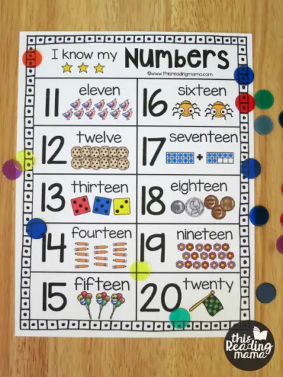 10 Number Chart For Preschoolers - Simple and Colorful Options ...