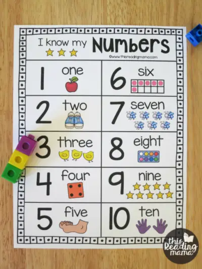 10 Number Chart For Preschoolers - Simple and Colorful Options ...
