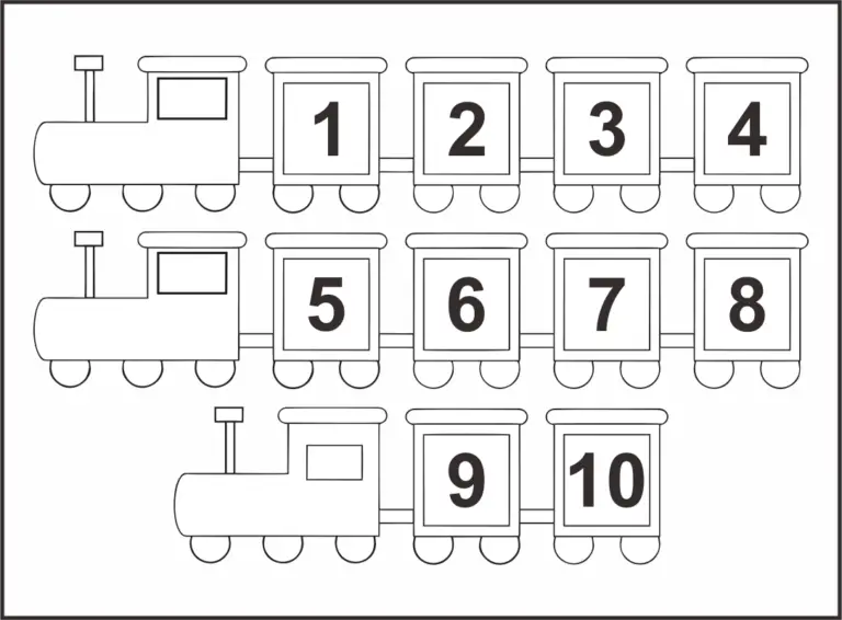 10 Number Chart For Preschoolers - Simple and Colorful Options ...
