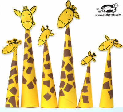 10 Cute and Easy Giraffe Crafts for Preschool - Education Outside
